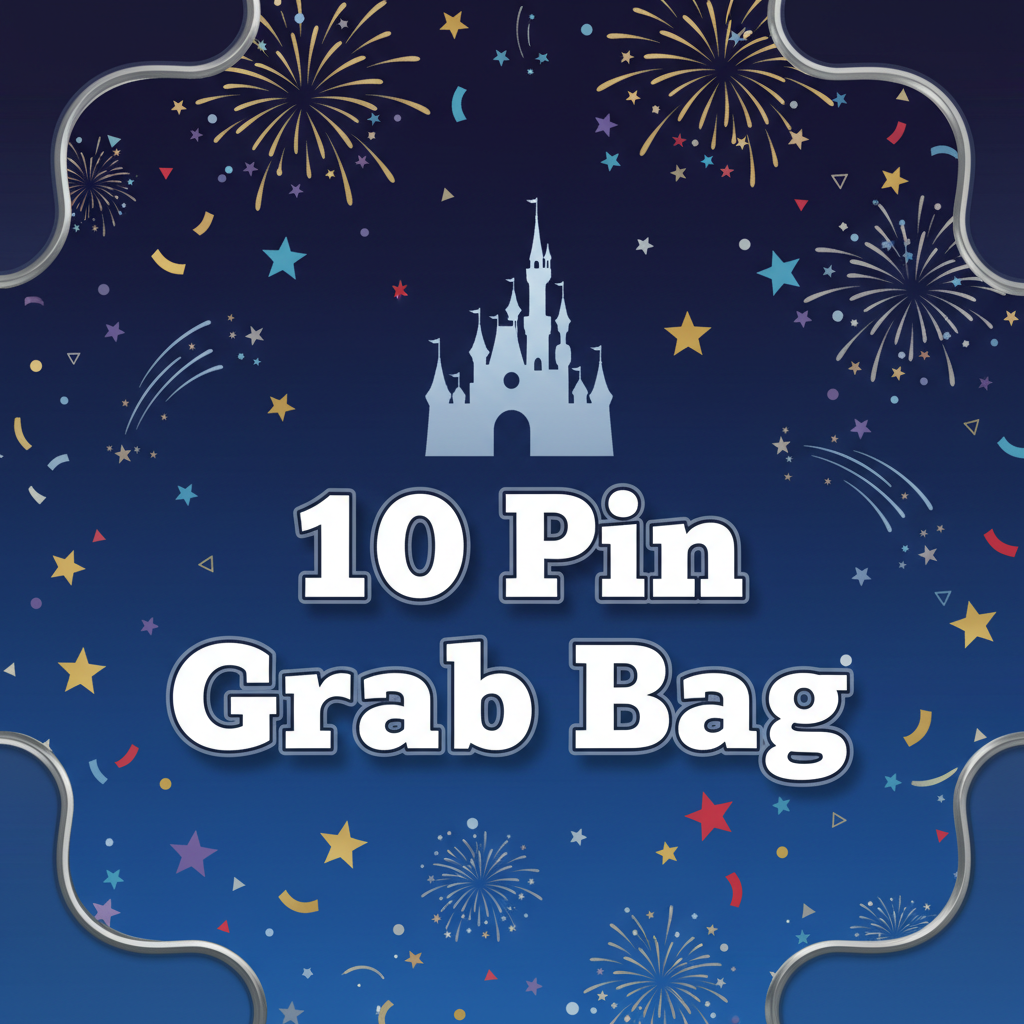10 Pin - Disney Pin Grab Bag - 100% Authentic - Collect Random Disney Pins